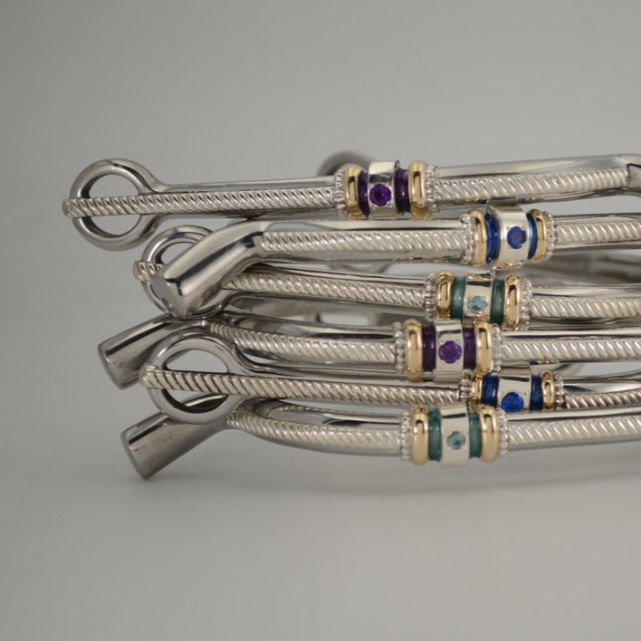 Enamel Color Spur With Sterling Cording – Holly Spagnola Designs