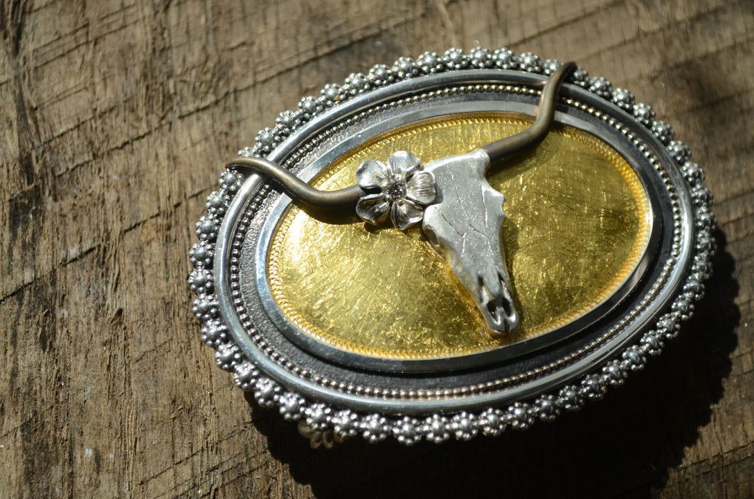 Longhorn Buckle – Holly Spagnola Designs